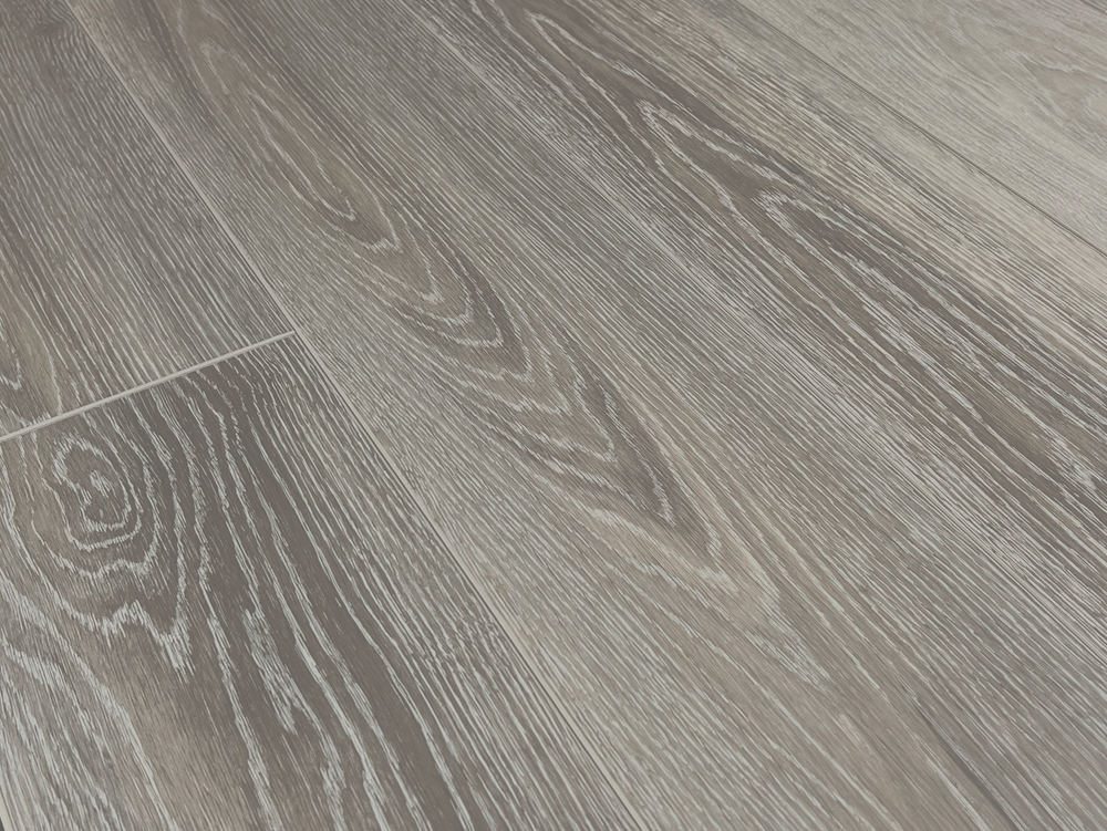 7" wide plank GemCore stone composite resilient flooring carmel brown ...